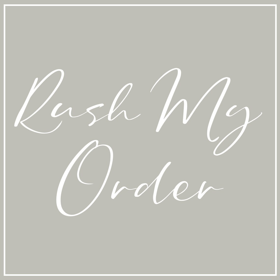 Rush Order Fee - Etsy
