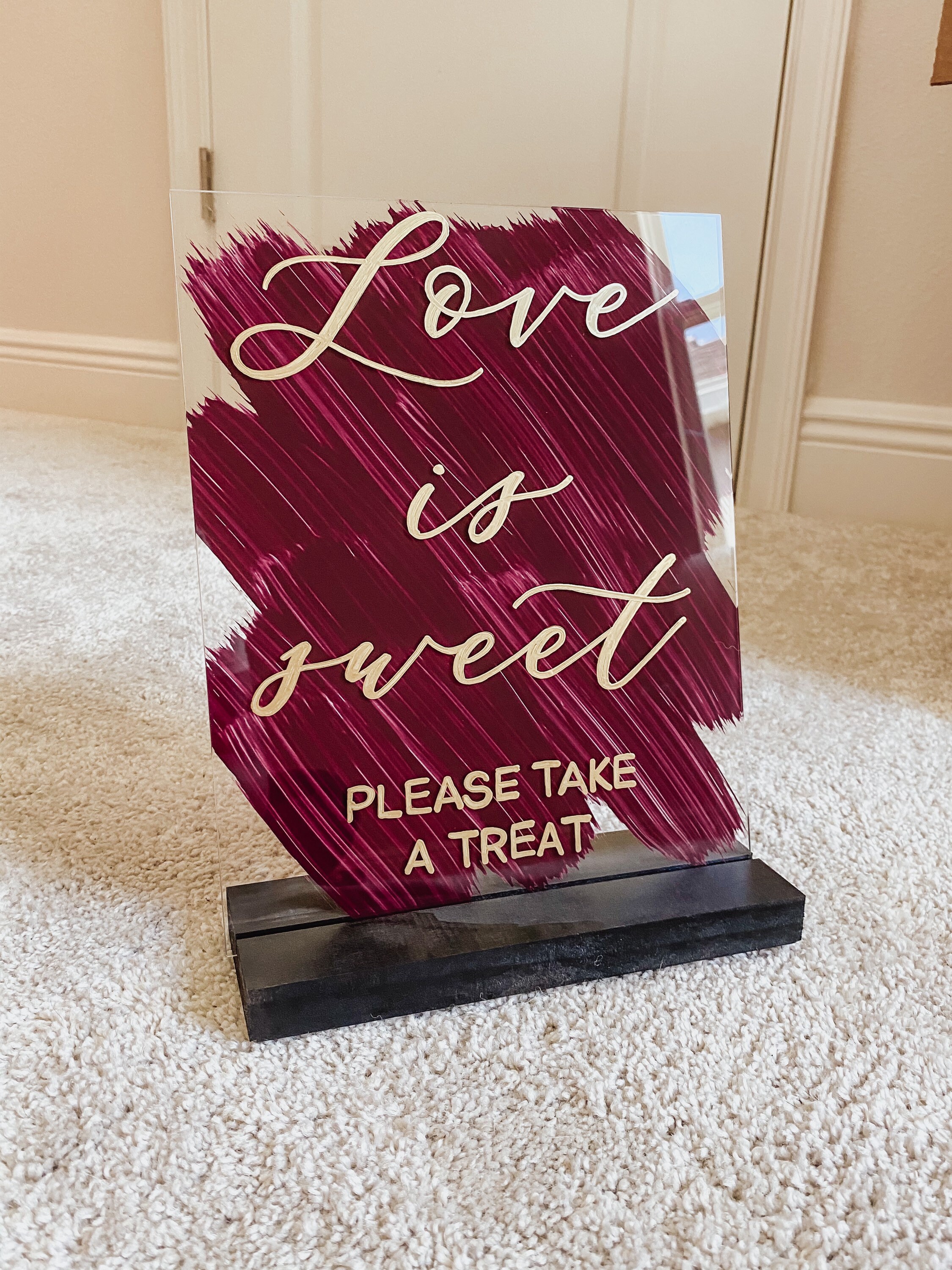 Love is Sweet Wedding Sign Wedding Dessert Bar Sign Wedding | Etsy