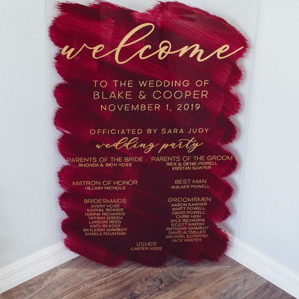 Wedding Program Sign - Etsy
