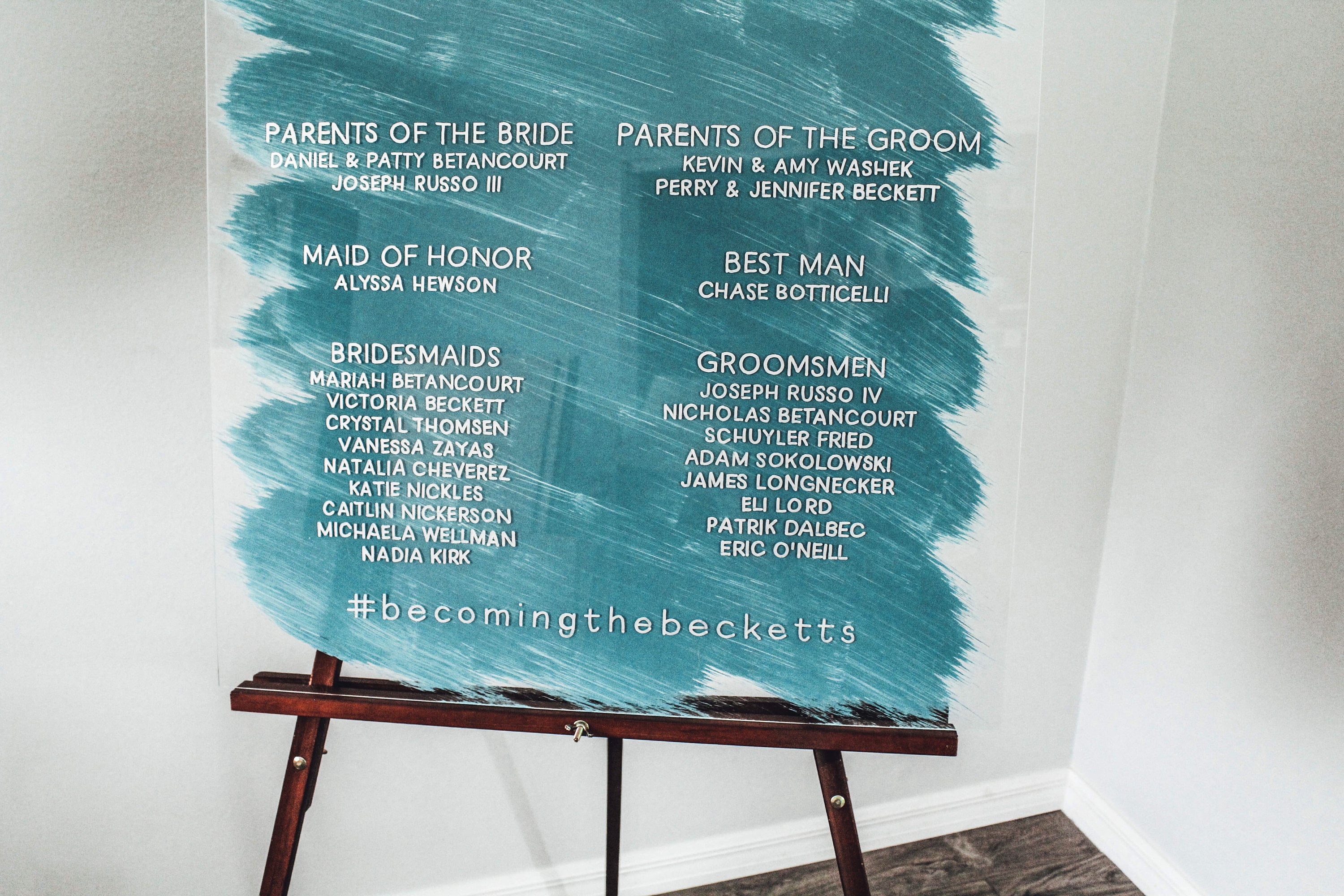 Wedding Program Acrylic Wedding Sign Wedding Welcome Sign | Etsy