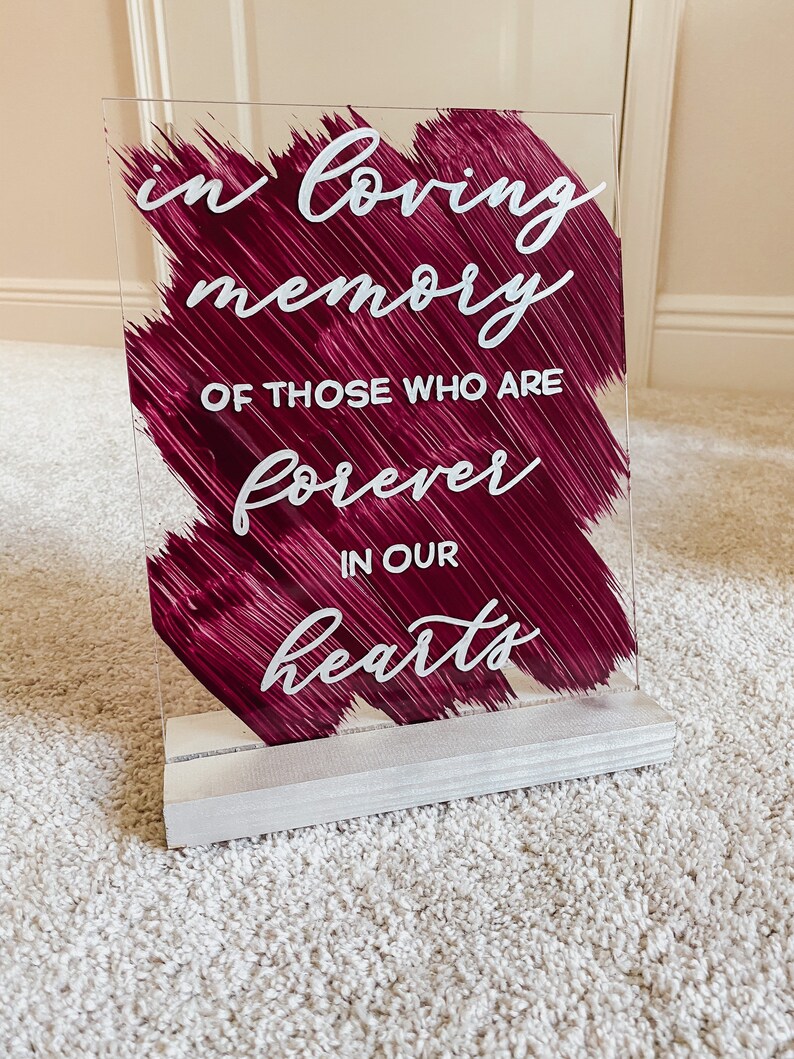 In Loving Memory Sign in Loving Memory of Those Who Are | Etsy