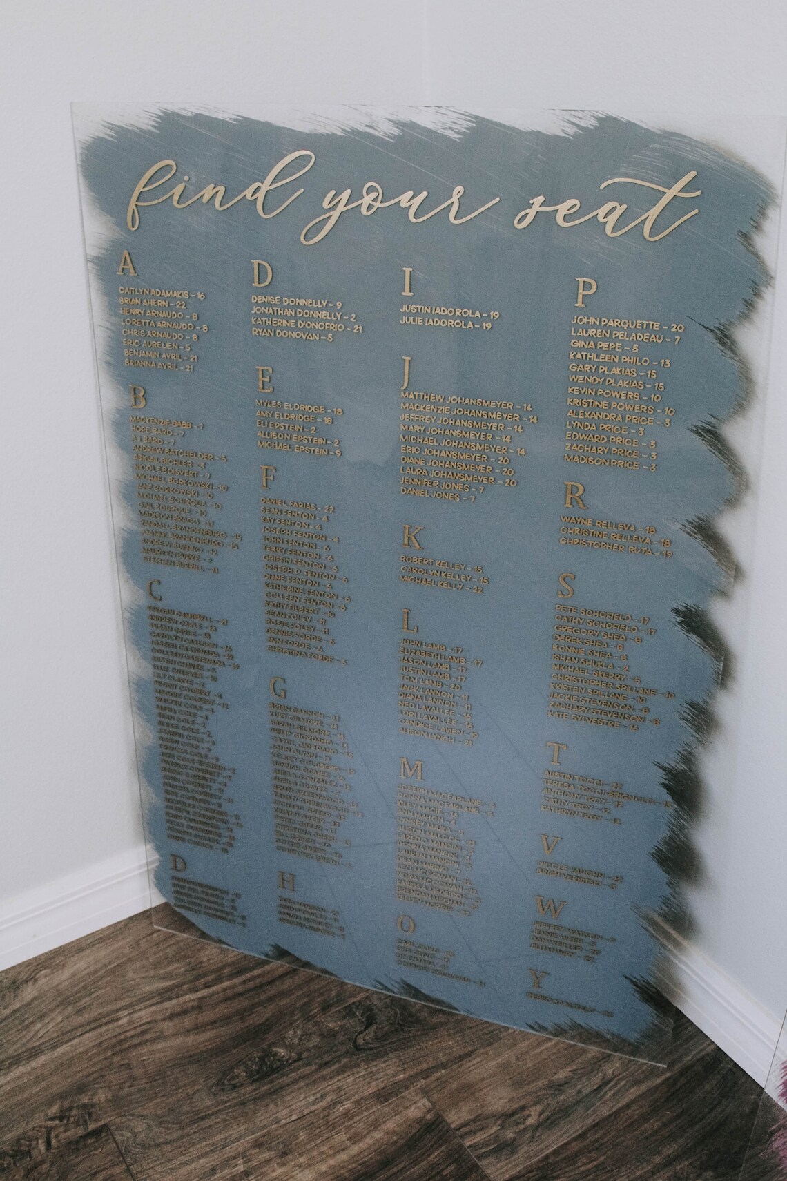 Wedding Table Plan Hand Lettered Wedding Sign Seating Chart | Etsy