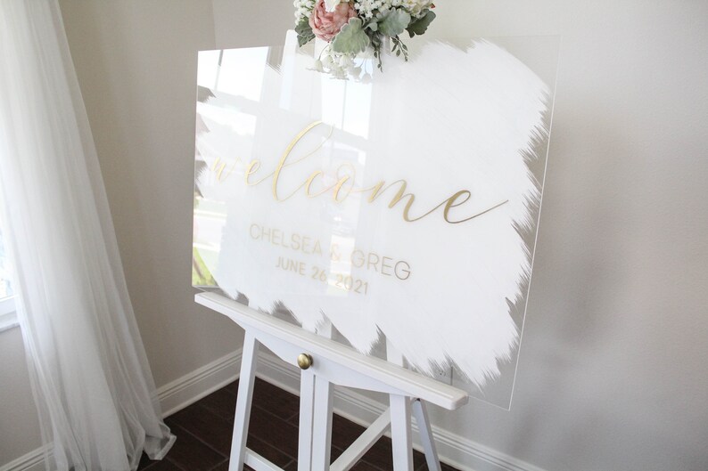 Custom Wedding Sign Acrylic Wedding Acrylic Wedding Sign | Etsy