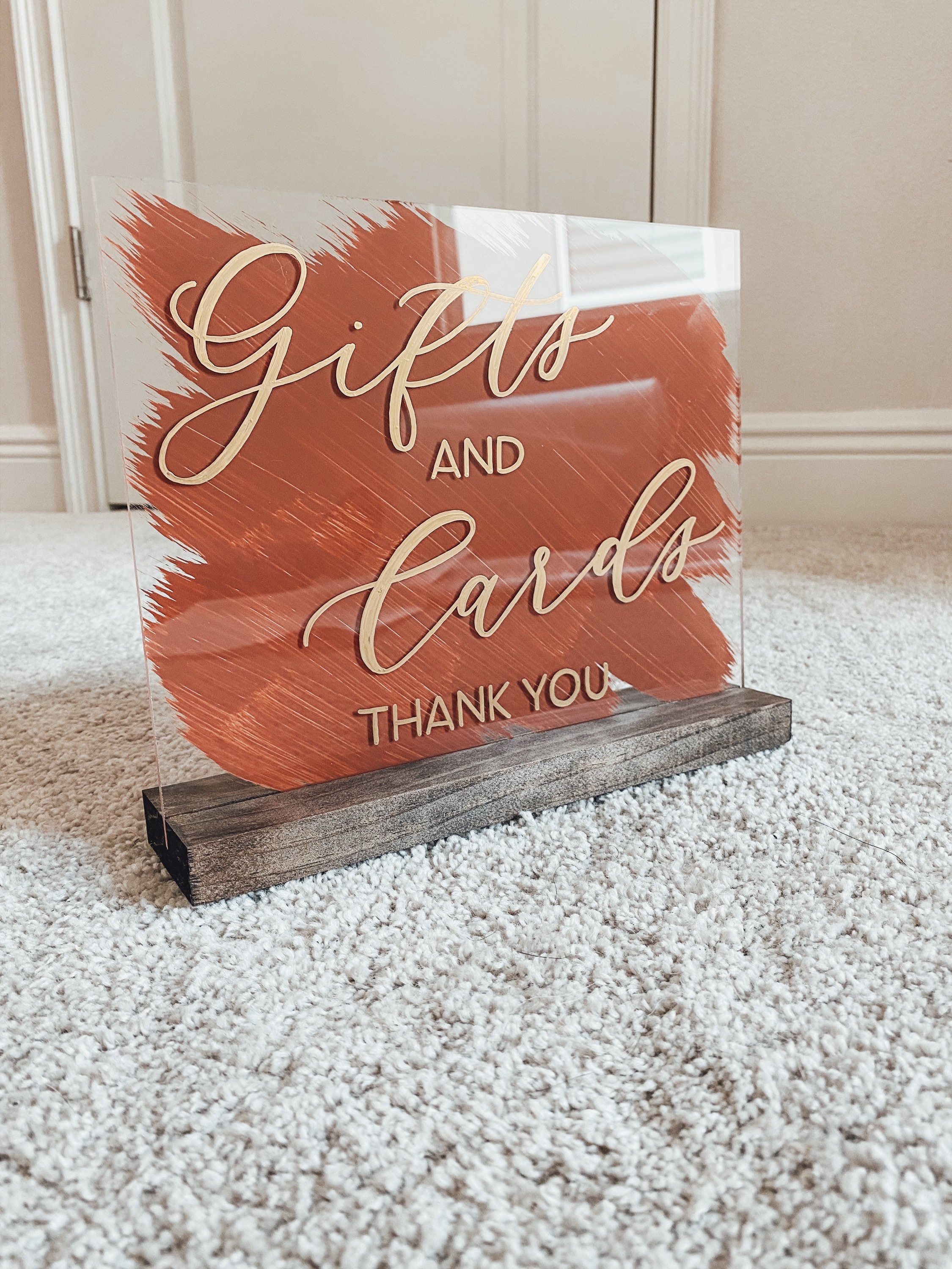 Wedding Gift Table Sign Cards and Gifts Sign Acrylic Gift - Etsy