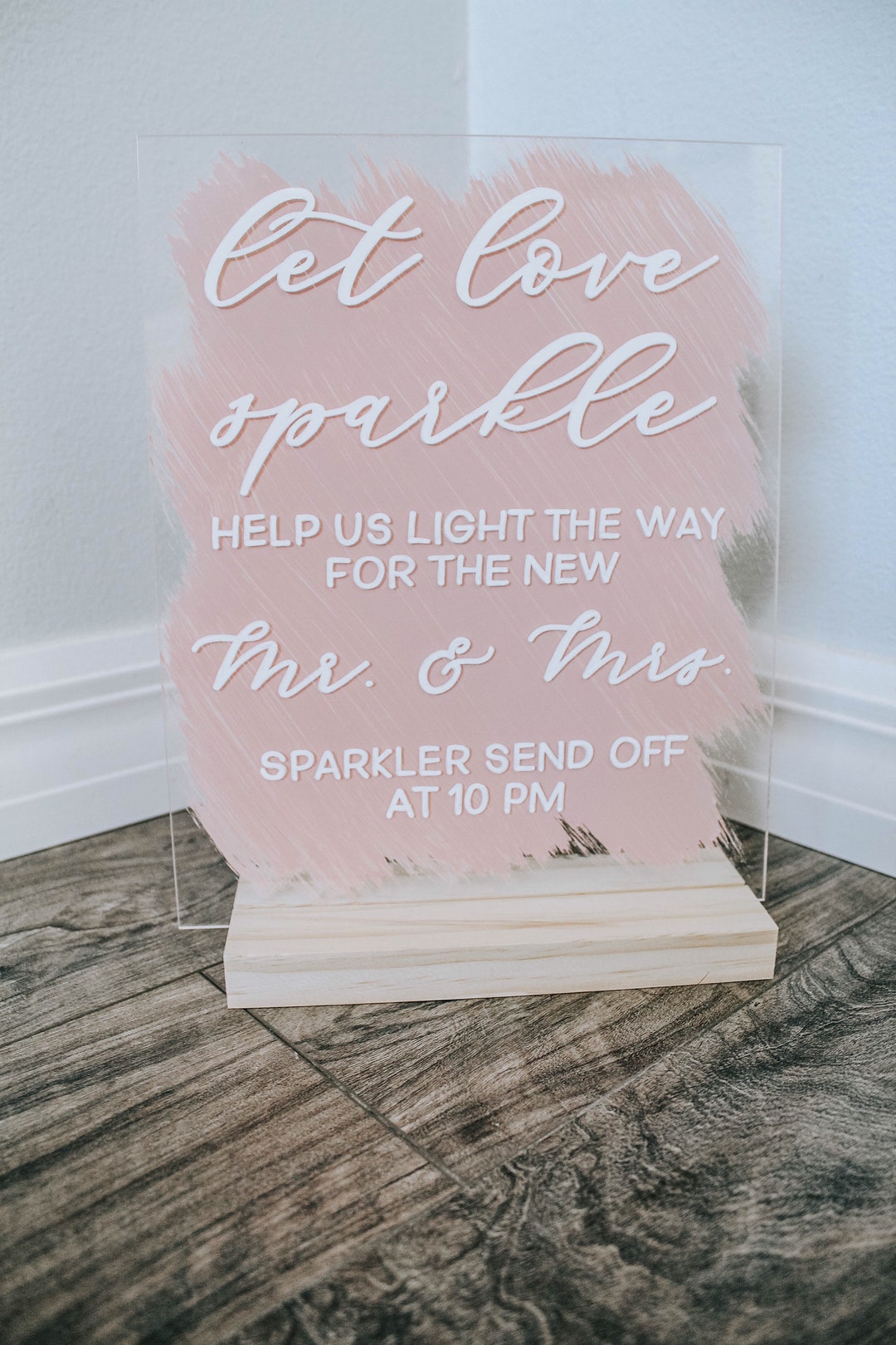 Sparkler Send off Sign, Wedding Sparkler Exit, Wedding Sparkler Sign ...
