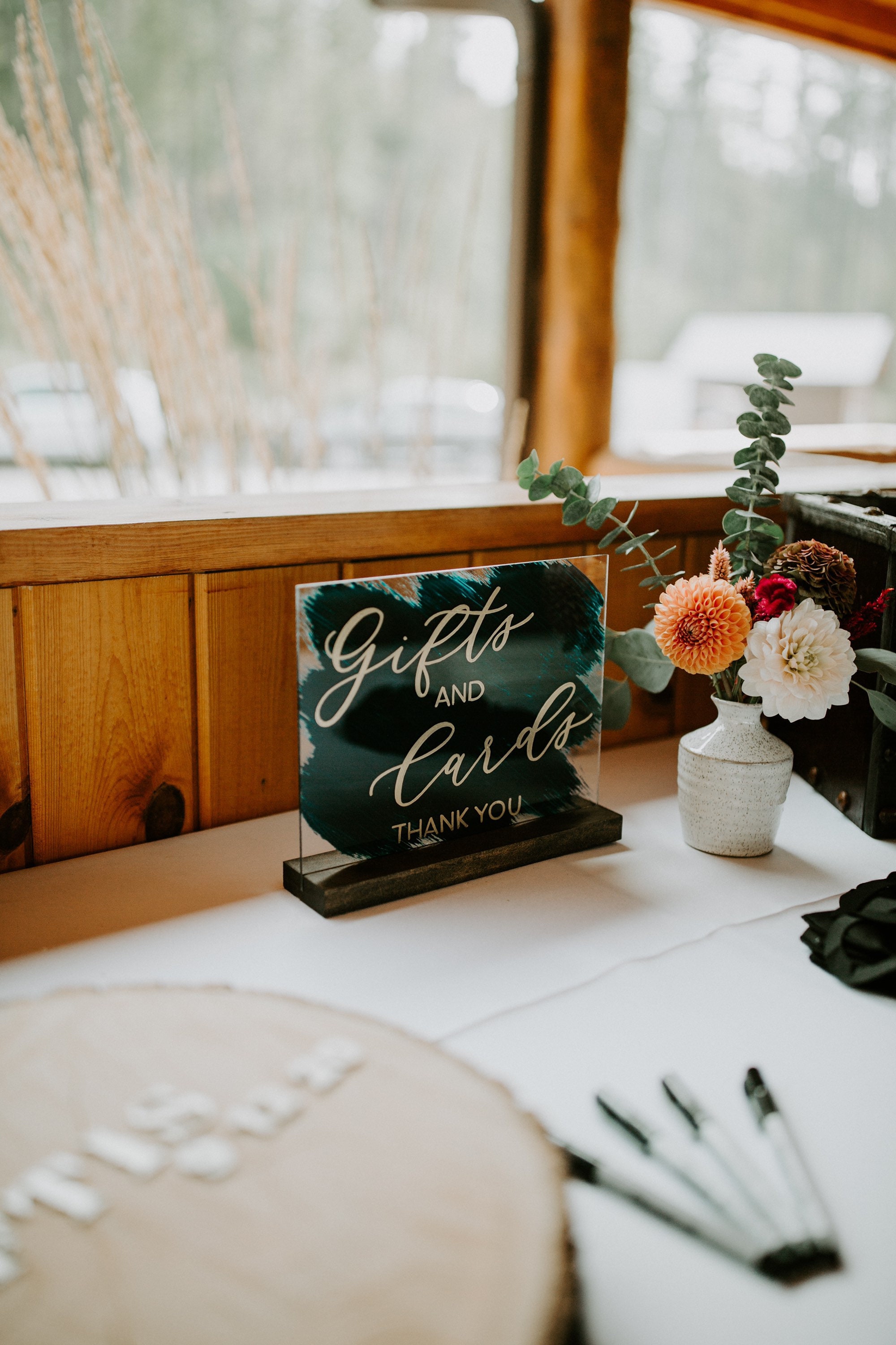 Wedding Gift Table Sign Cards and Gifts Sign Acrylic Gift - Etsy