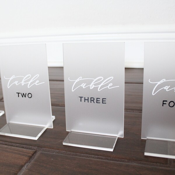 Acrylic Table Number - Etsy