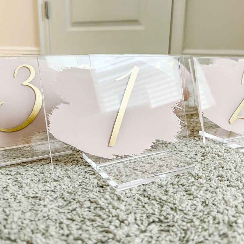 Gold Table Numbers - Etsy