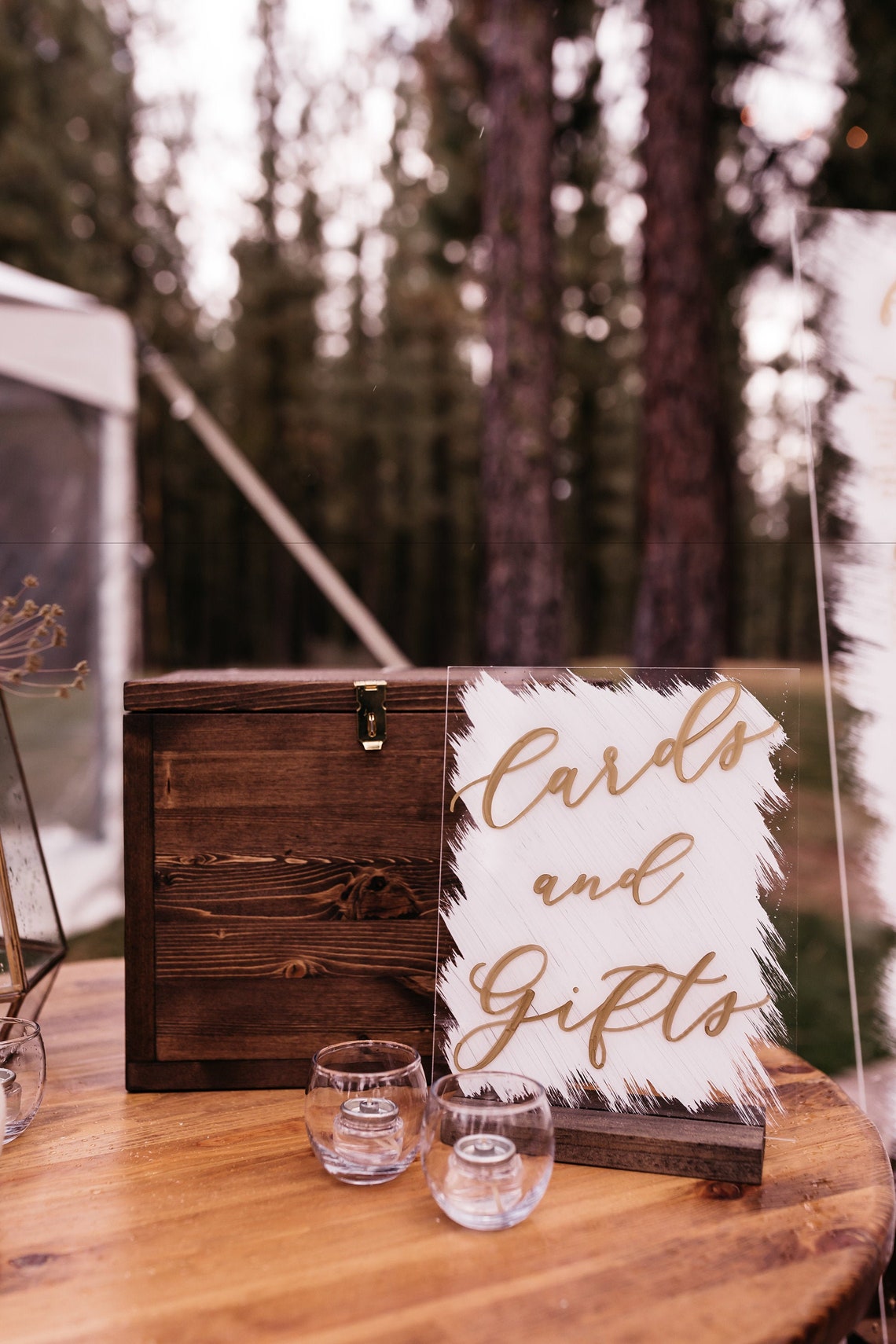 Cards & Gifts Sign Acrylic Gift Table Sign Wedding Gift - Etsy