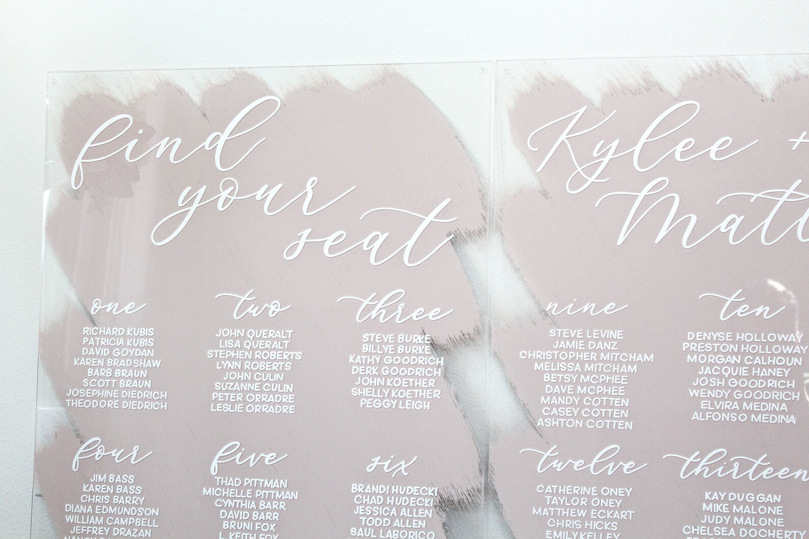 Please Find Your Table Acrylic Seating Chart Seating Chart | Etsy