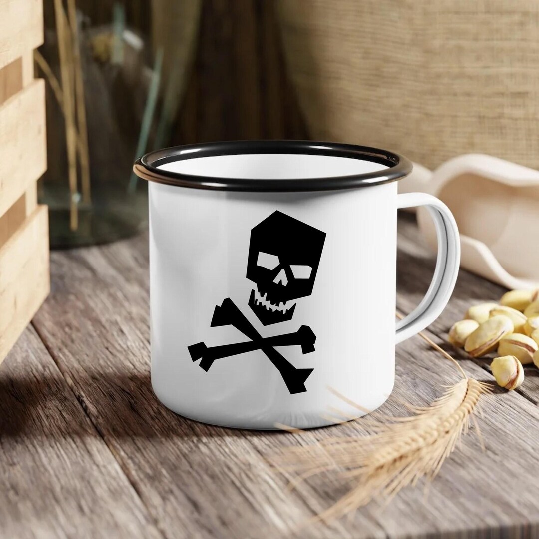 Skull and Crossbones Decal Sticker | Mini Sticker - Etsy