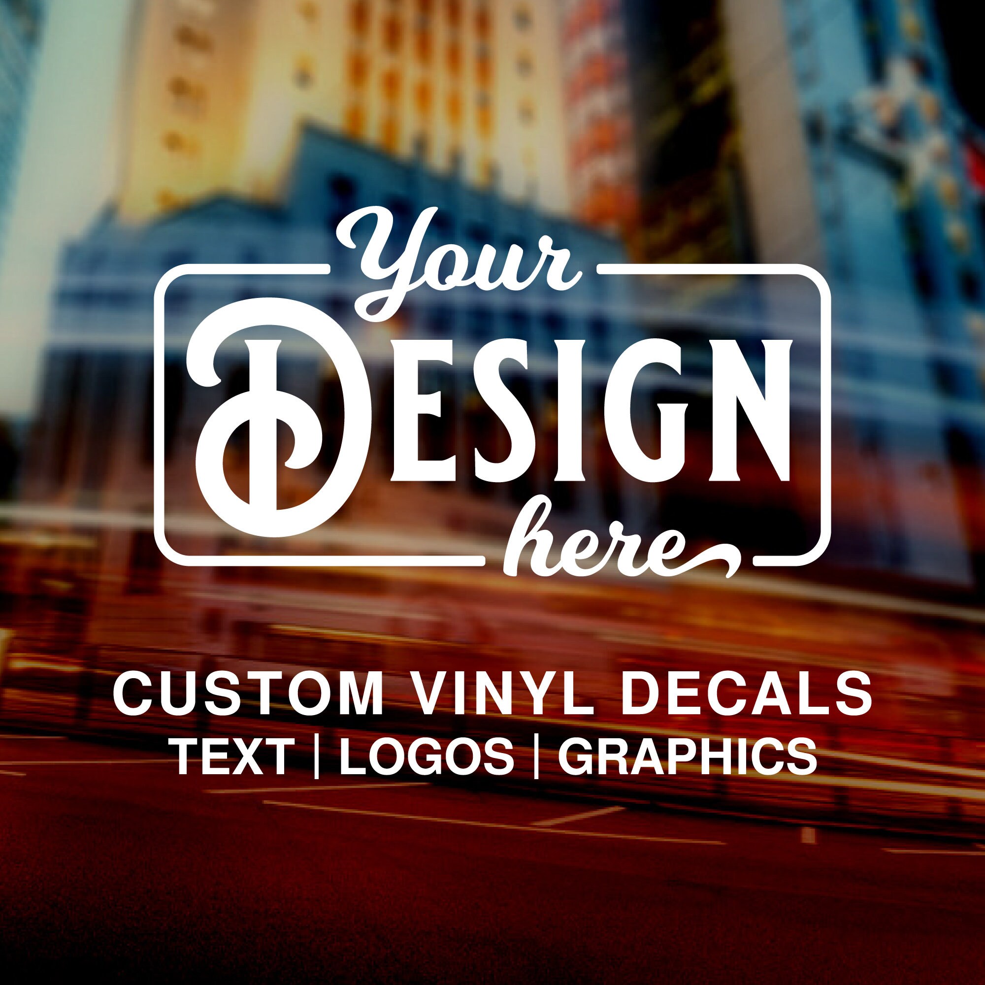 Custom Vinyl Lettering Decal Custom Logo Decal Custom | Etsy