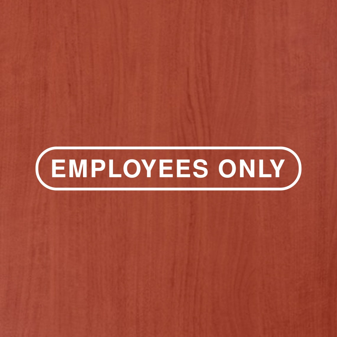 Employees Only Door Sign Staff Only Sign Staff Only Decal | Etsy
