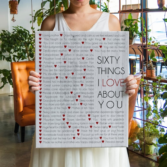 60 Things I LOVE ABOUT YOU. 60 Reasons You Are Our Best - Etsy