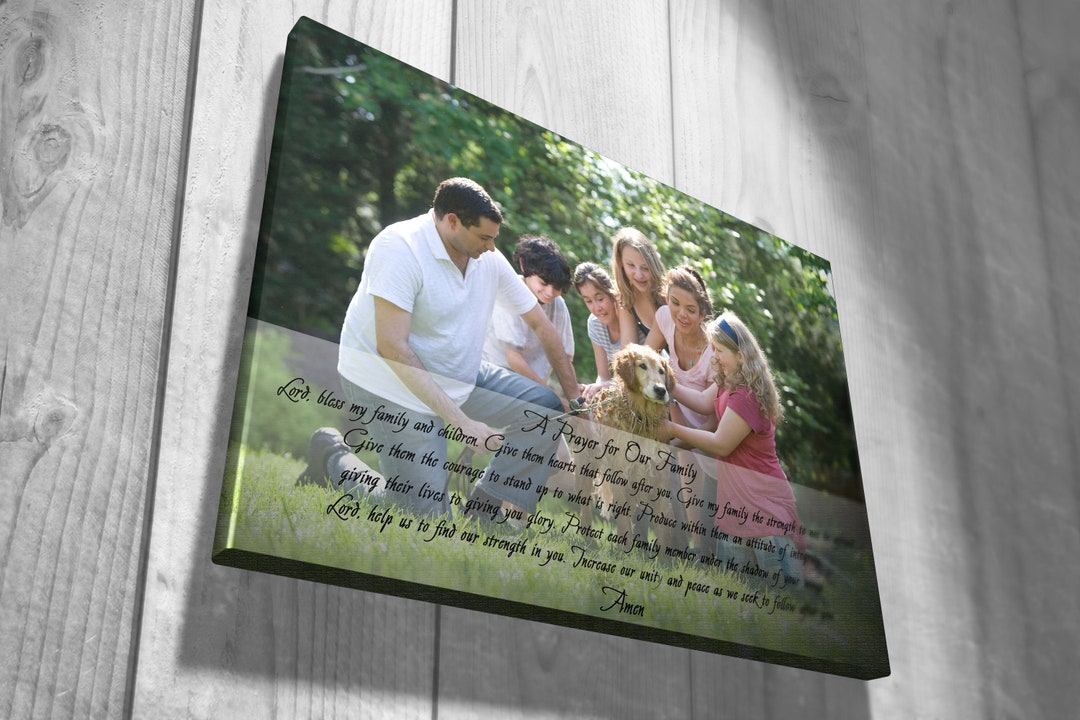 A Prayer for Your Family. Family Bible Verse Print. Scripture, Wall ...