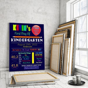 First Day of Kindergarten Sign. Last Day of Pre-k Sign. School Sign. - Etsy