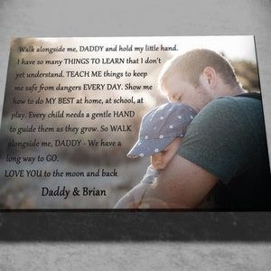Walk With Me Daddy Poem. Father's Day Gift. Father Gift From Kids ...