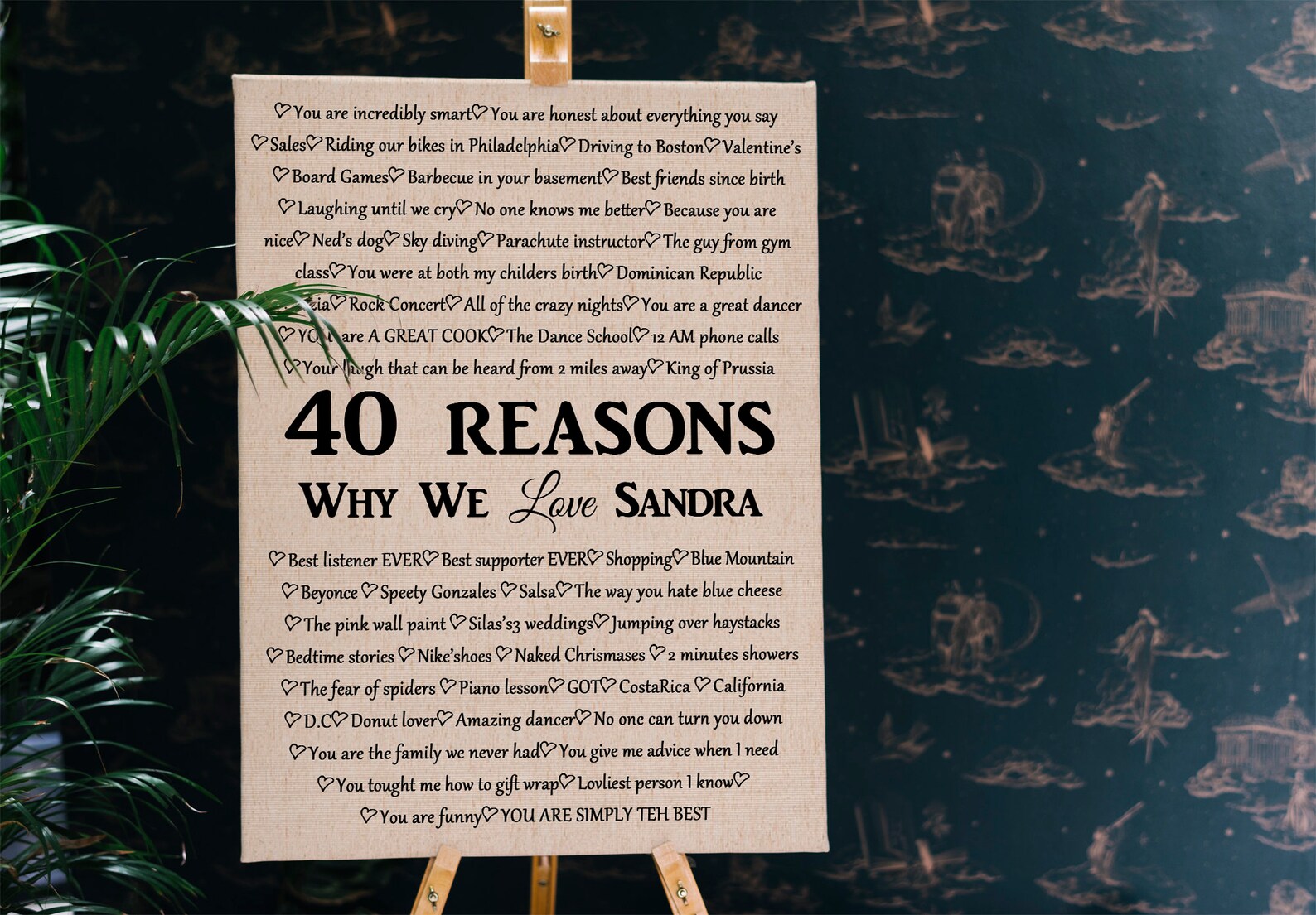 75 Reasons WE LOVE YOU Gift. 55 65 75 85 Reasons Why We - Etsy