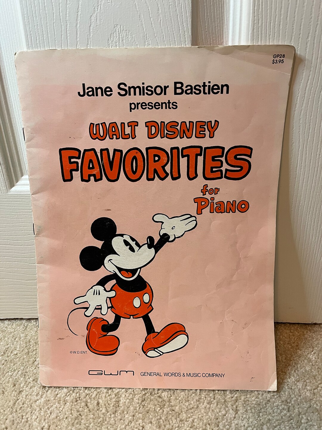 Vintage Walt Disney Song Book for Piano 1969 Mickey Mouse - Etsy