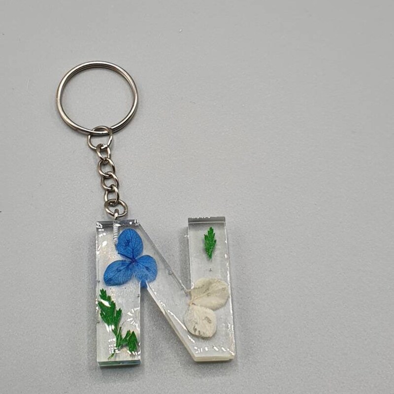 Letter N Keychain - Etsy