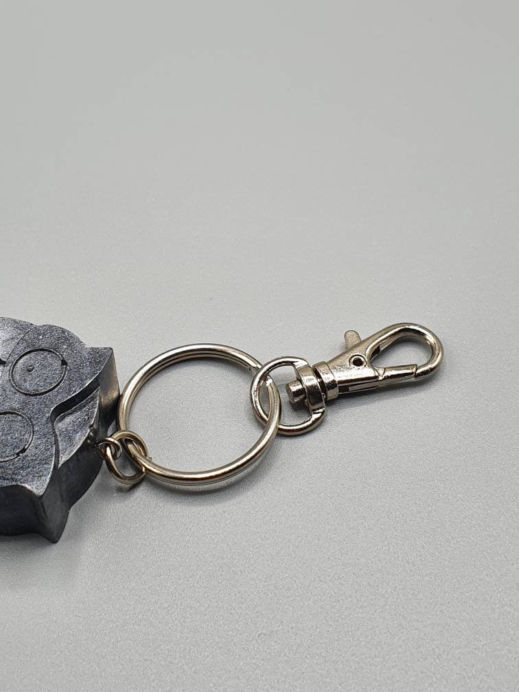 Resin Cute Silvery Grey Owl Keychain/ Keyring/ Handbag Charm - Etsy UK