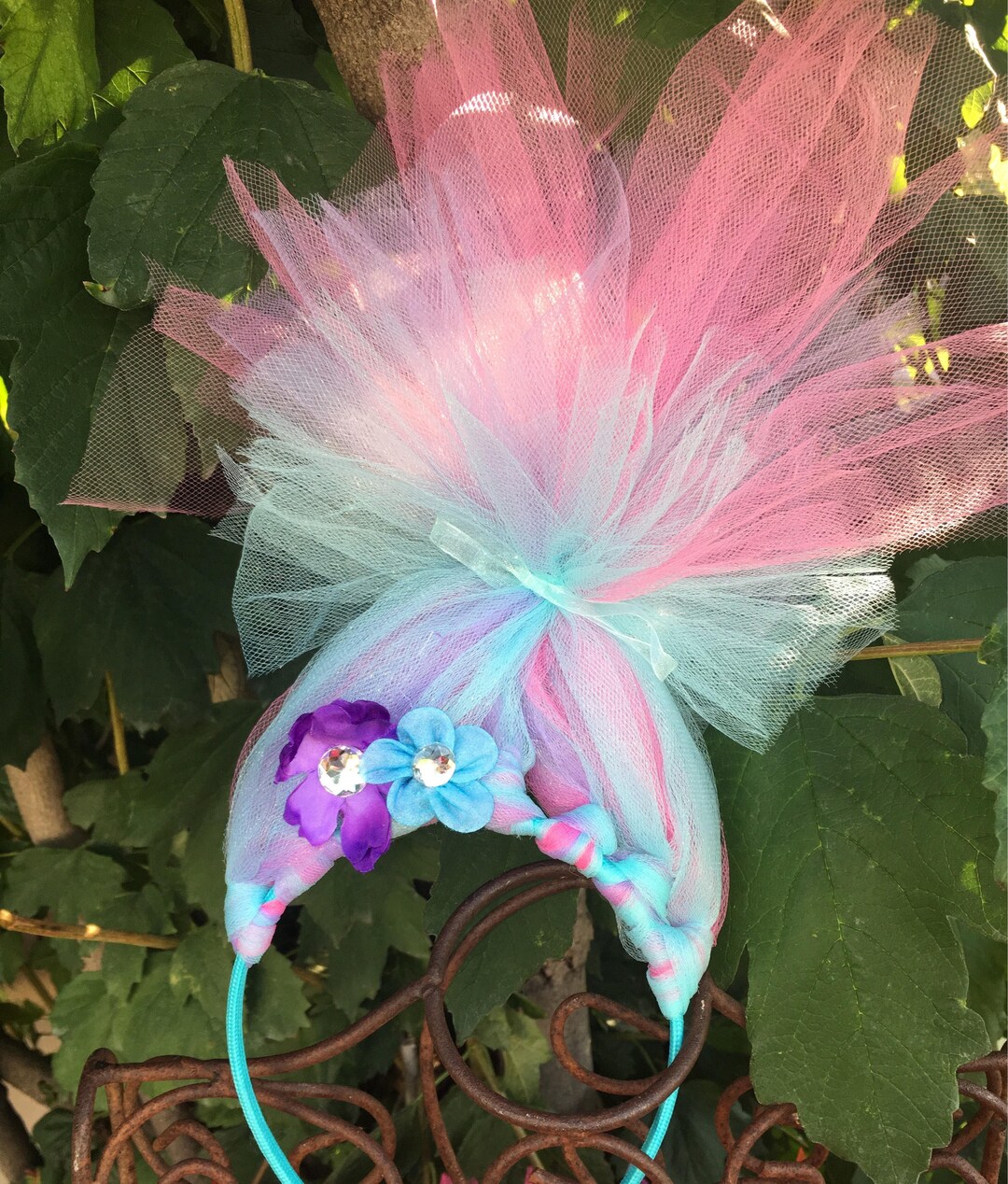2 PRINCESS Inspired POPPY TROLL Hair Head Band Satin and Chenille - Etsy