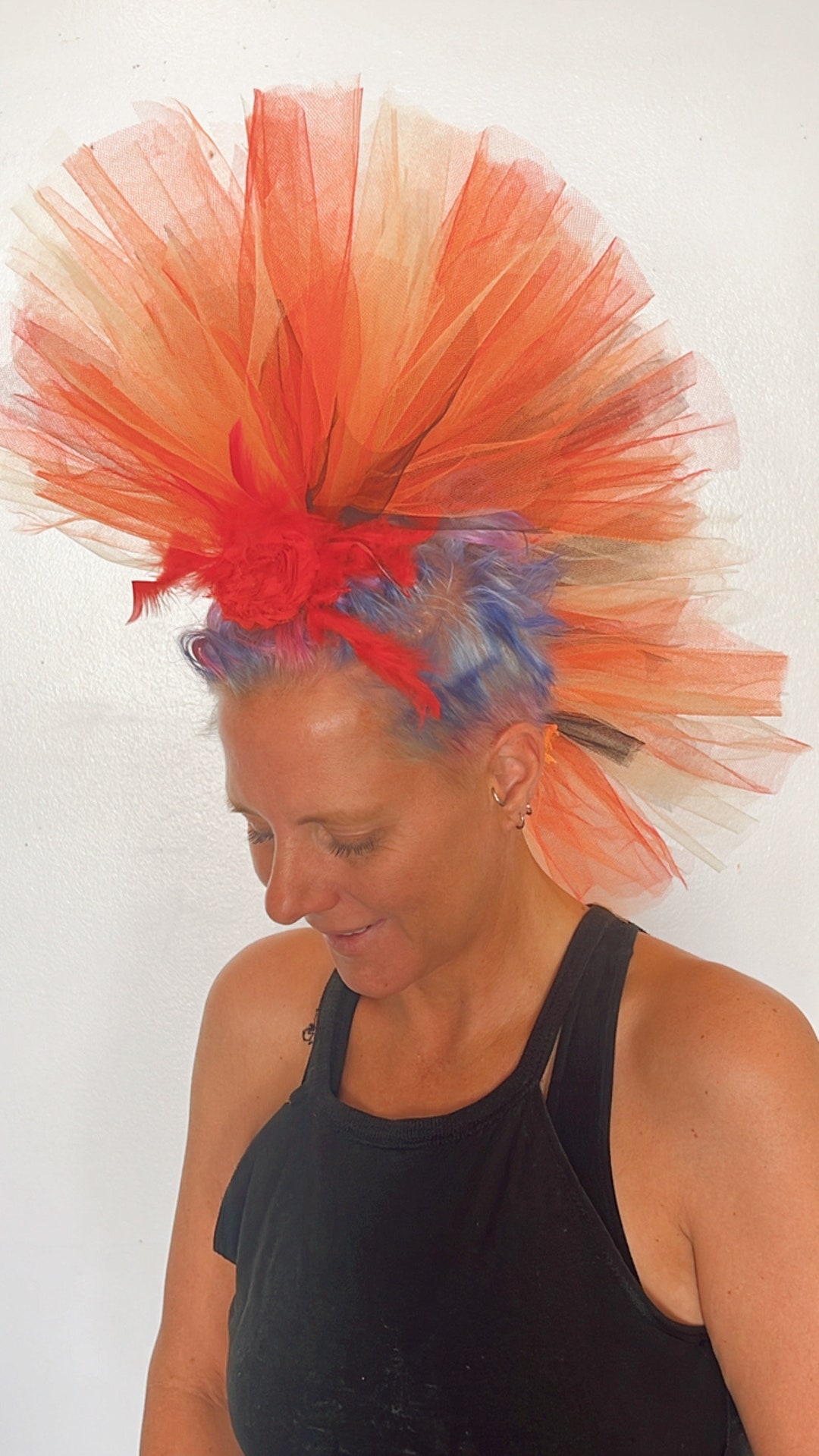 Ready to Ship Fire Mo Hawk Orange Elemental Mo Hawk Take Your Costume ...
