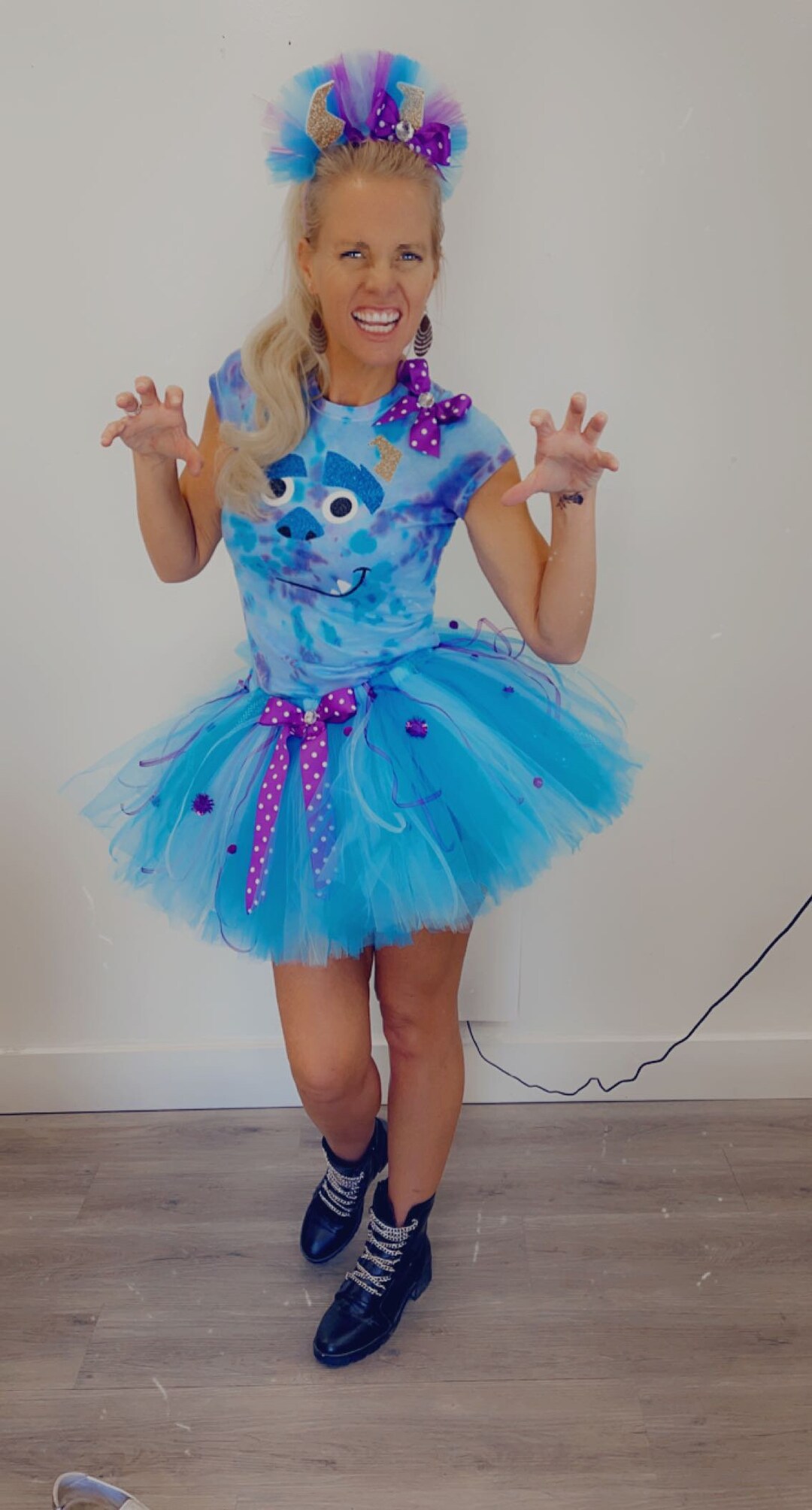 Adult Inspired Monster Inc Outfit Costume TUTU Dress Set Sully Monster ...