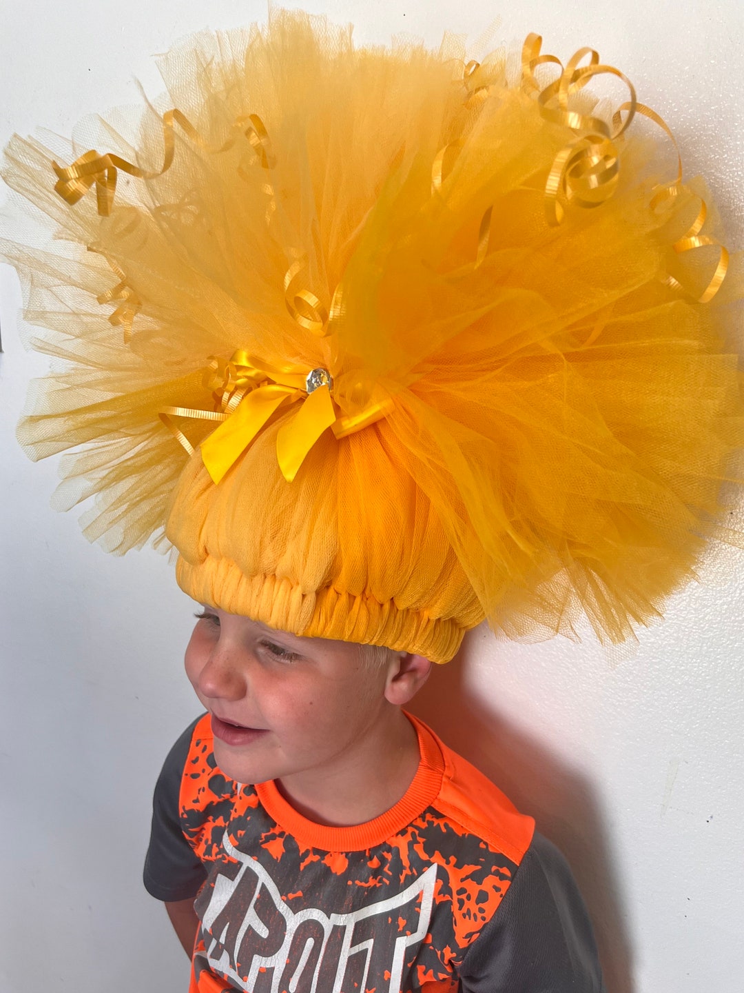 Yummy IN Yellow Inspired Princess Poppy TROLL Sister Viva Wig Band ...