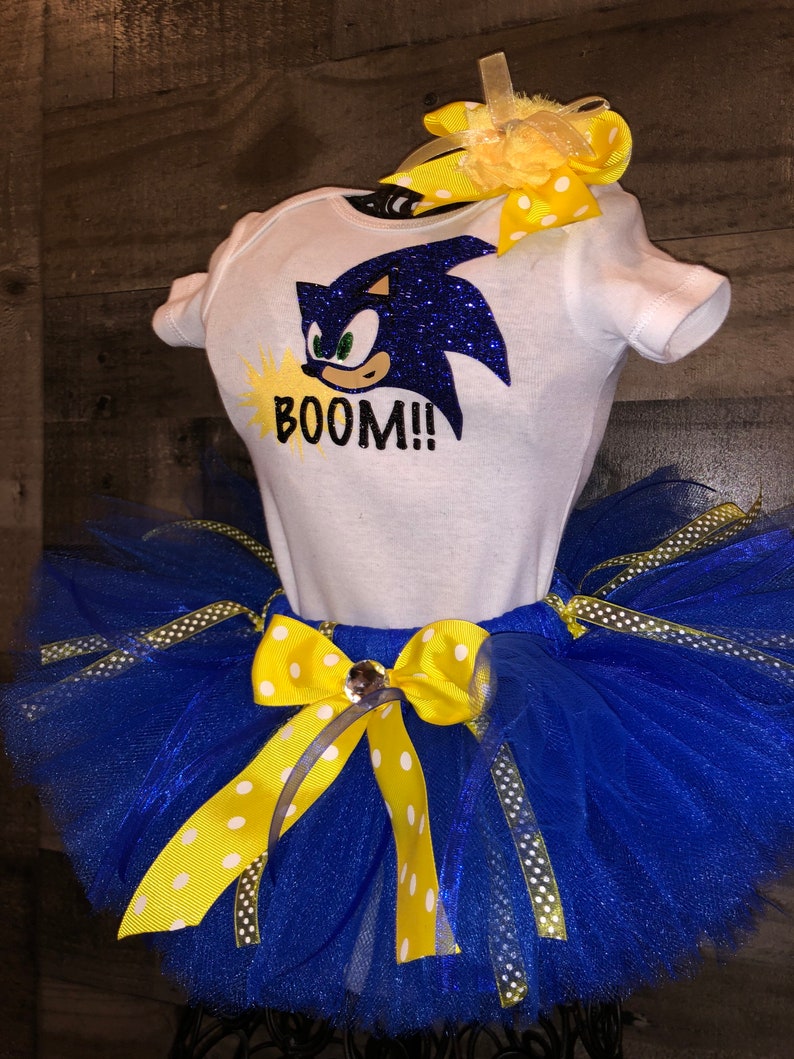 Inspired Sonic Outfit Costume TUTU Dress Set - Etsy