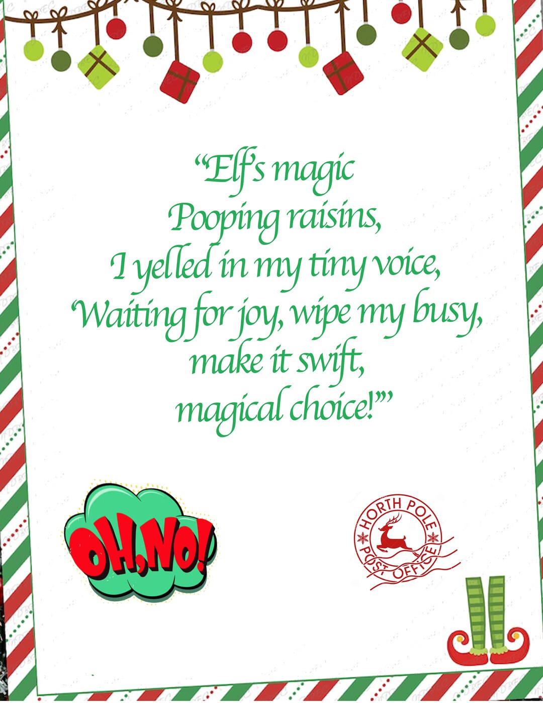 Easy Fun Digital File Instant Download Elf on the Shelf Our Elf Needs ...