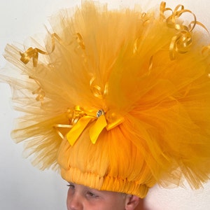 Trolls Viva Wig Yummy IN Yellow Inspired Princess Poppy TROLL Sister ...