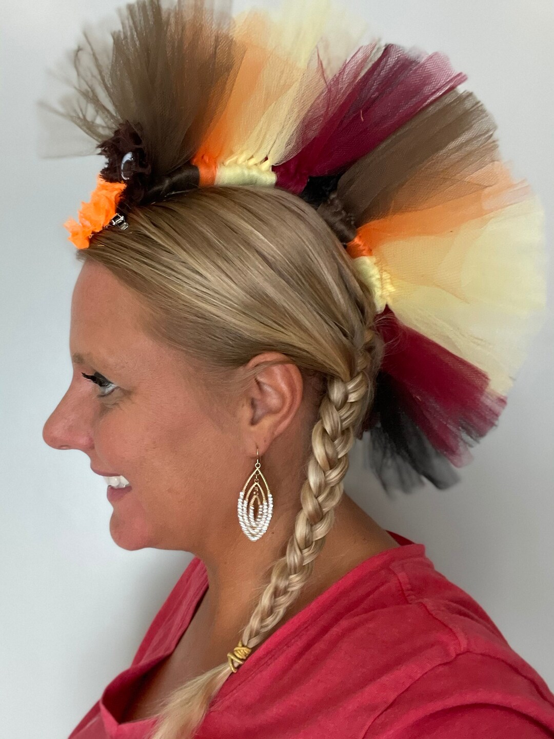 Fun Fan Crazy Hair Mo Hawk, Handmade, Unique Inspired Mo Hawk Made With ...