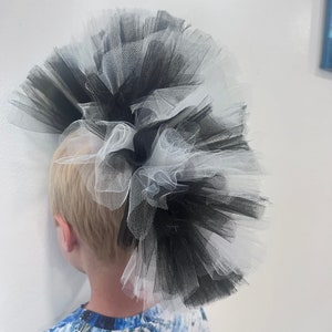 Ready to Ship Queen Barb Zebra Black and White Mohawk Head Piece ...