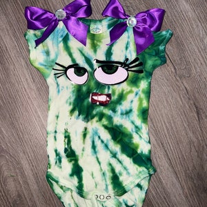Inspired by Disgust Character Handmad Costume Fluffy Tutu and Tye Dye ...