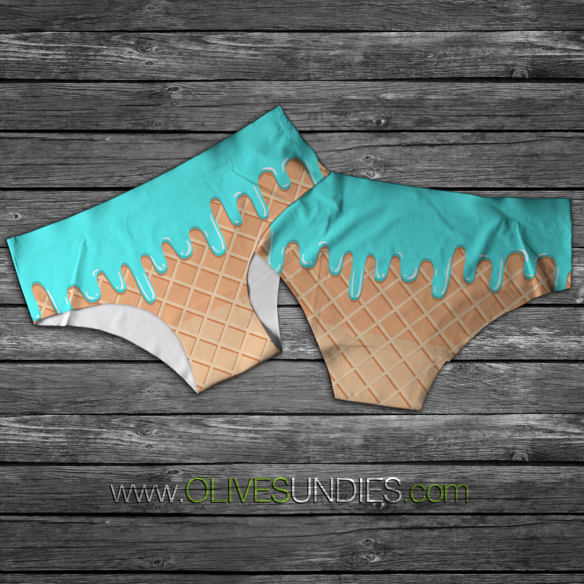 You Make Me Melt Ice Cream Food Undies Food Knickers Ice Etsy