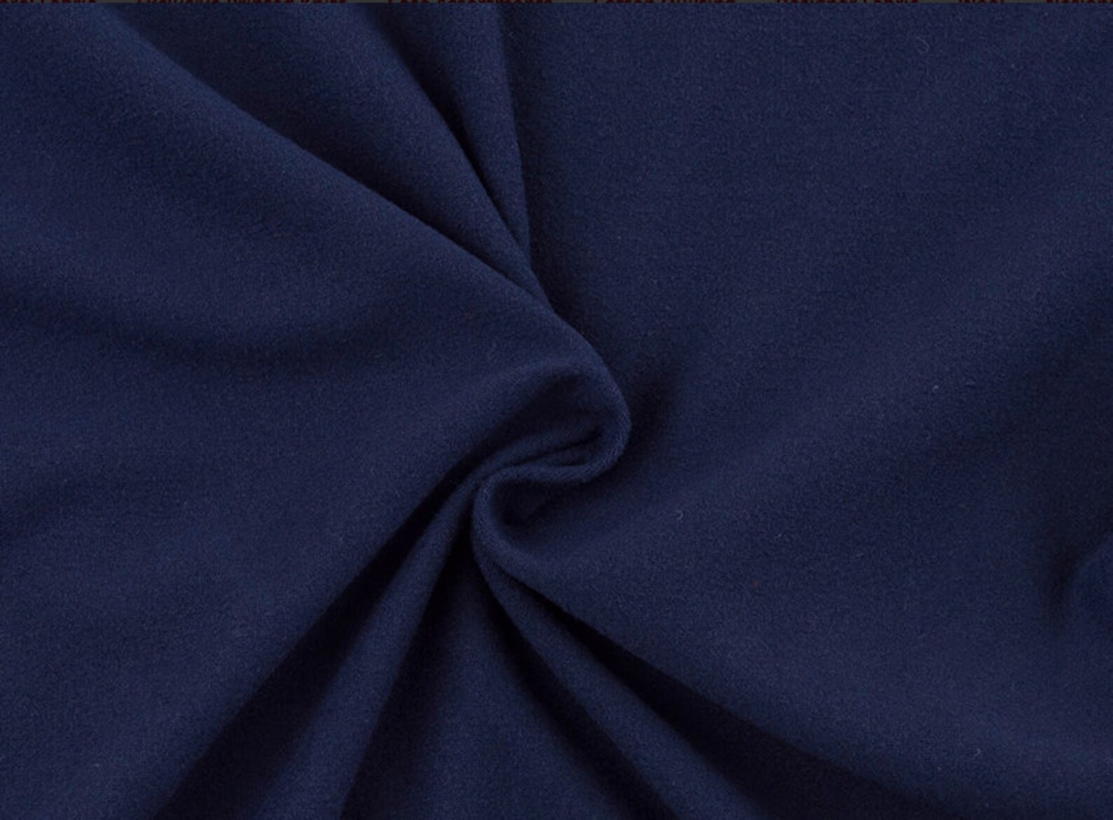 DOUBLE BRUSHED POLY Solid Navy Blue Brushed Polyester Knit - Etsy