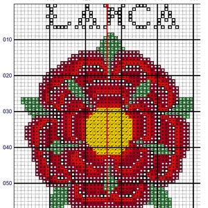 Tudor Rose & War of the Roses Cross Stitch Bell Pull - Etsy
