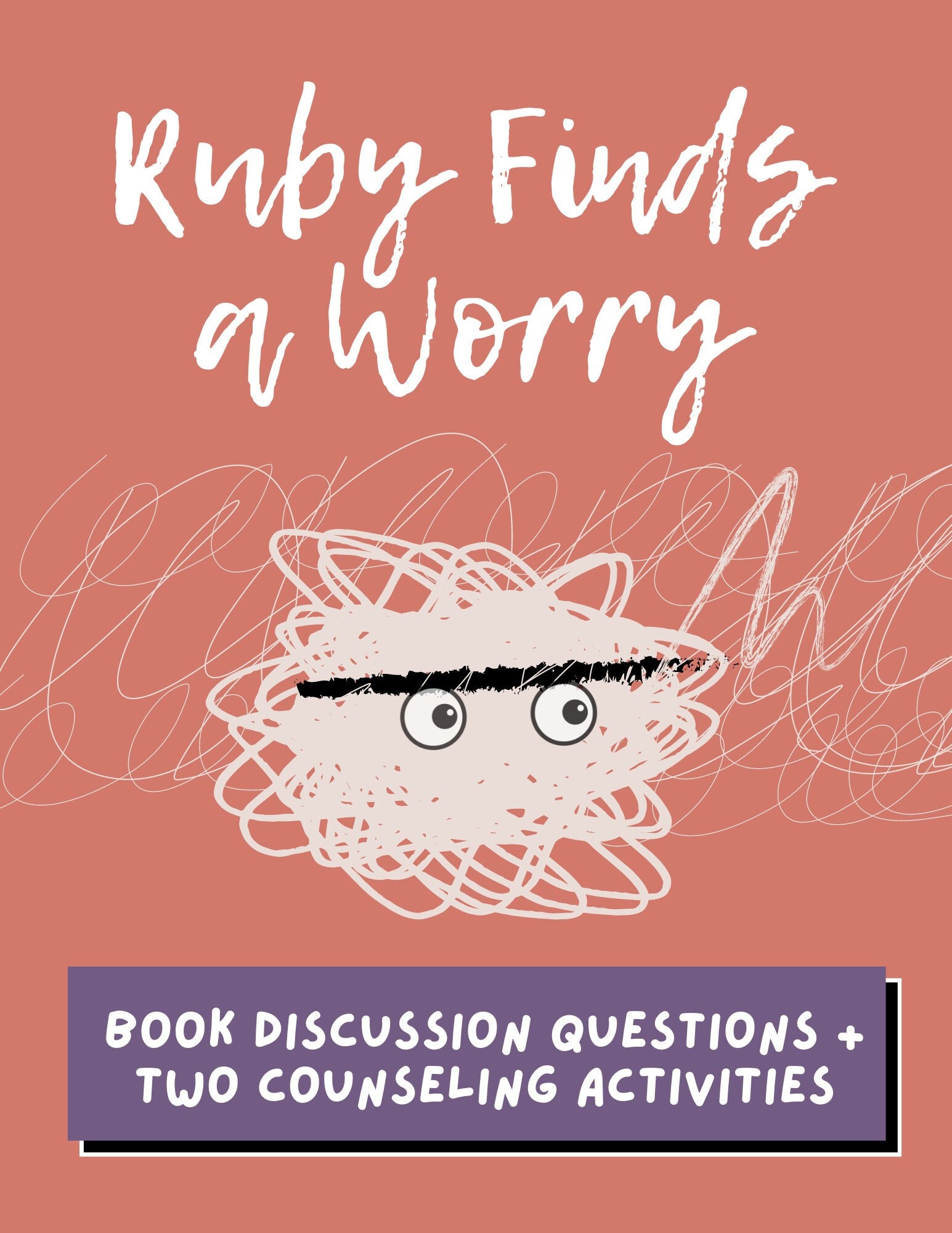 Child Counseling Activities for Anxiety: "ruby Finds a Worry" for ...