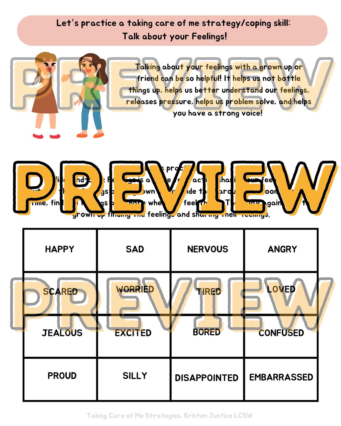 Coping Skills Learning Packet for Counselors | School Based Therapists ...