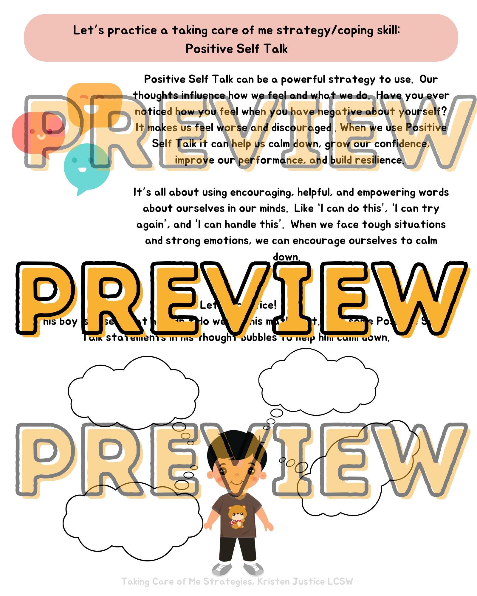 Coping Skills Learning Packet for Counselors | School Based Therapists ...