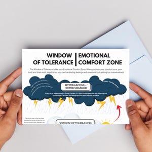 The Window of Tolerance Worksheet for Kids - Etsy