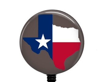 Texas State Badge Holder - Etsy