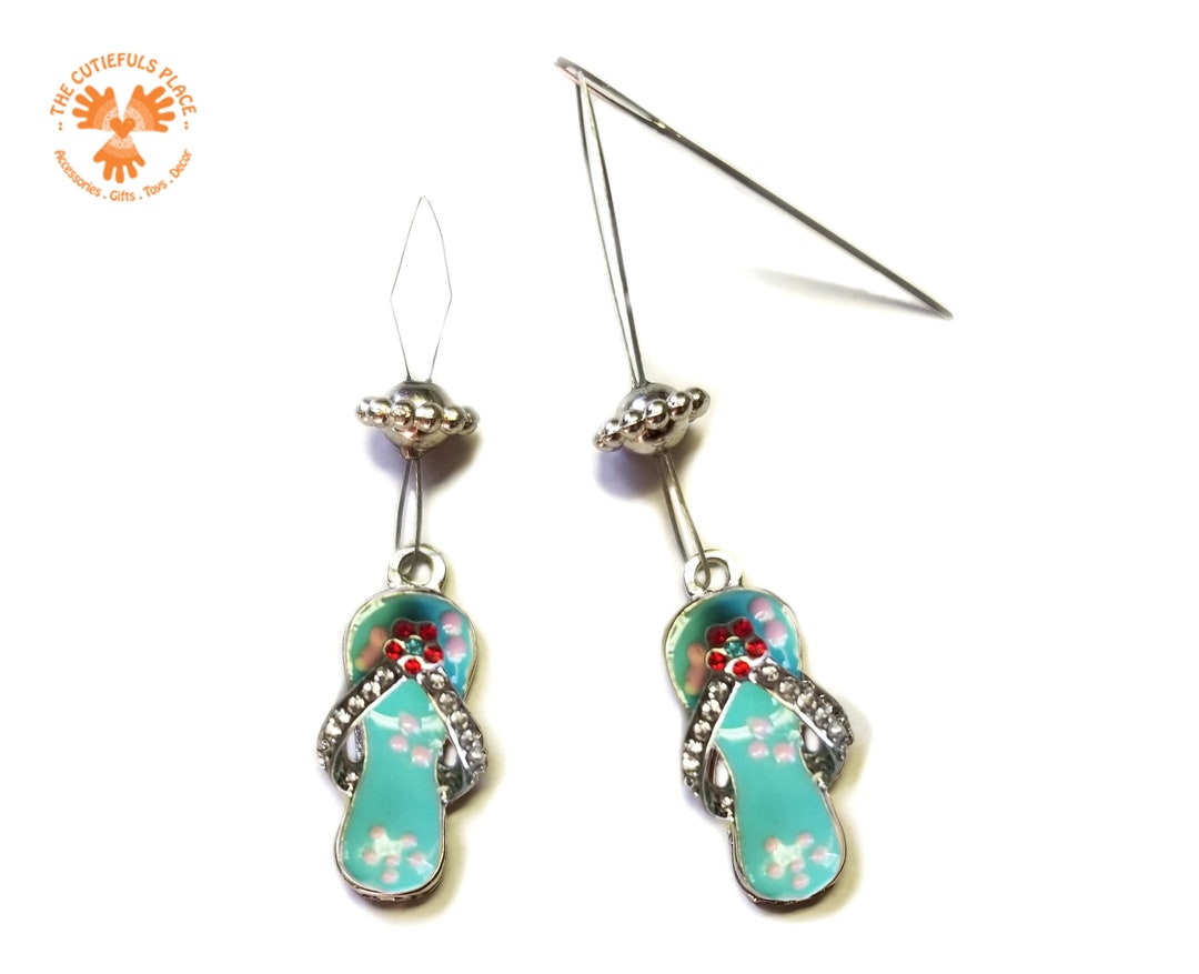 Flip Flop Beaded Needle Threader and Stitch Picker Set - Etsy