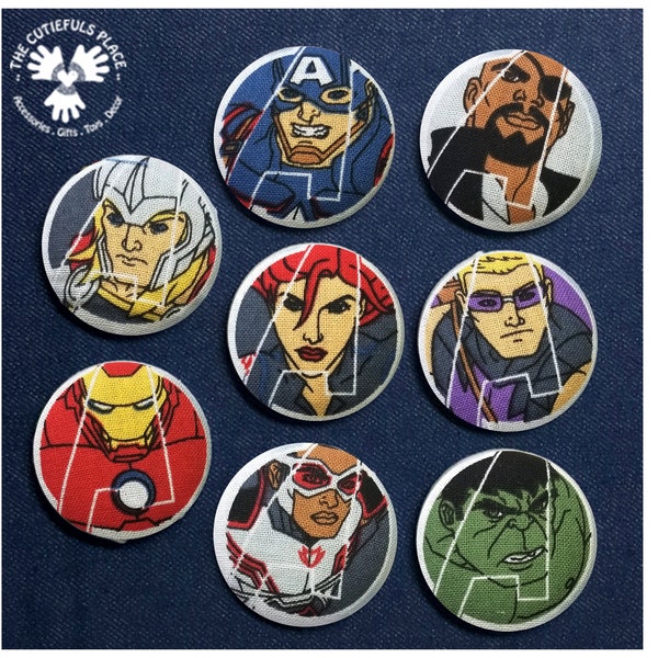 Captain America Button - Etsy