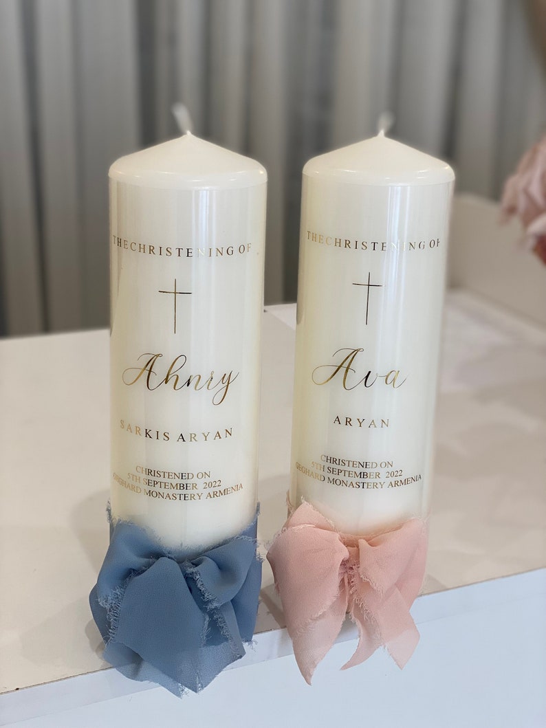 Christening Baptism Timeless Candle - Etsy