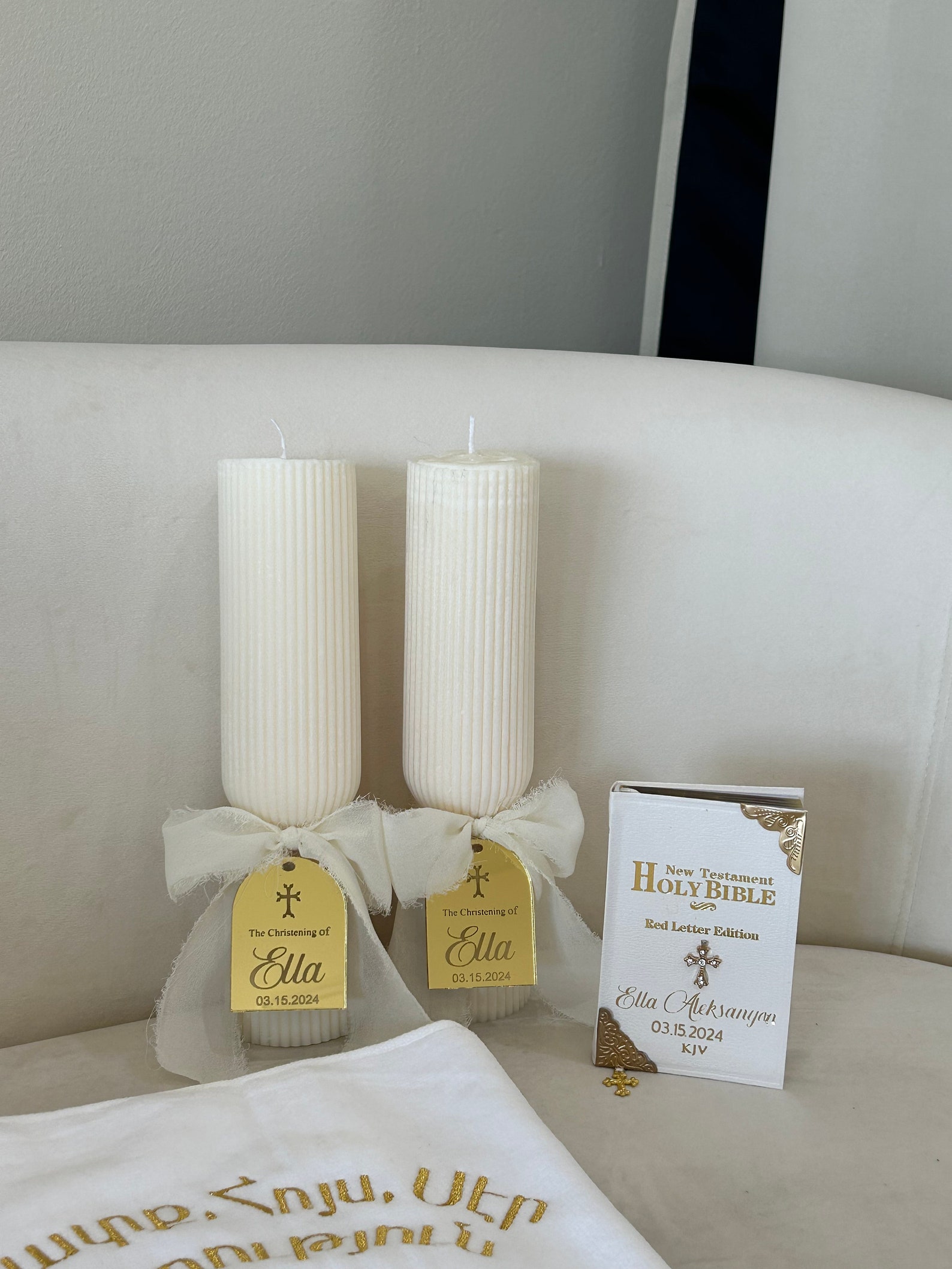 Roman Christening/ Baptism Candle - Etsy