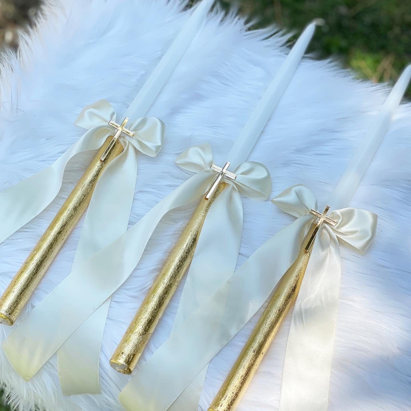 Customized Christening/ Baptism Taper Candle - Etsy
