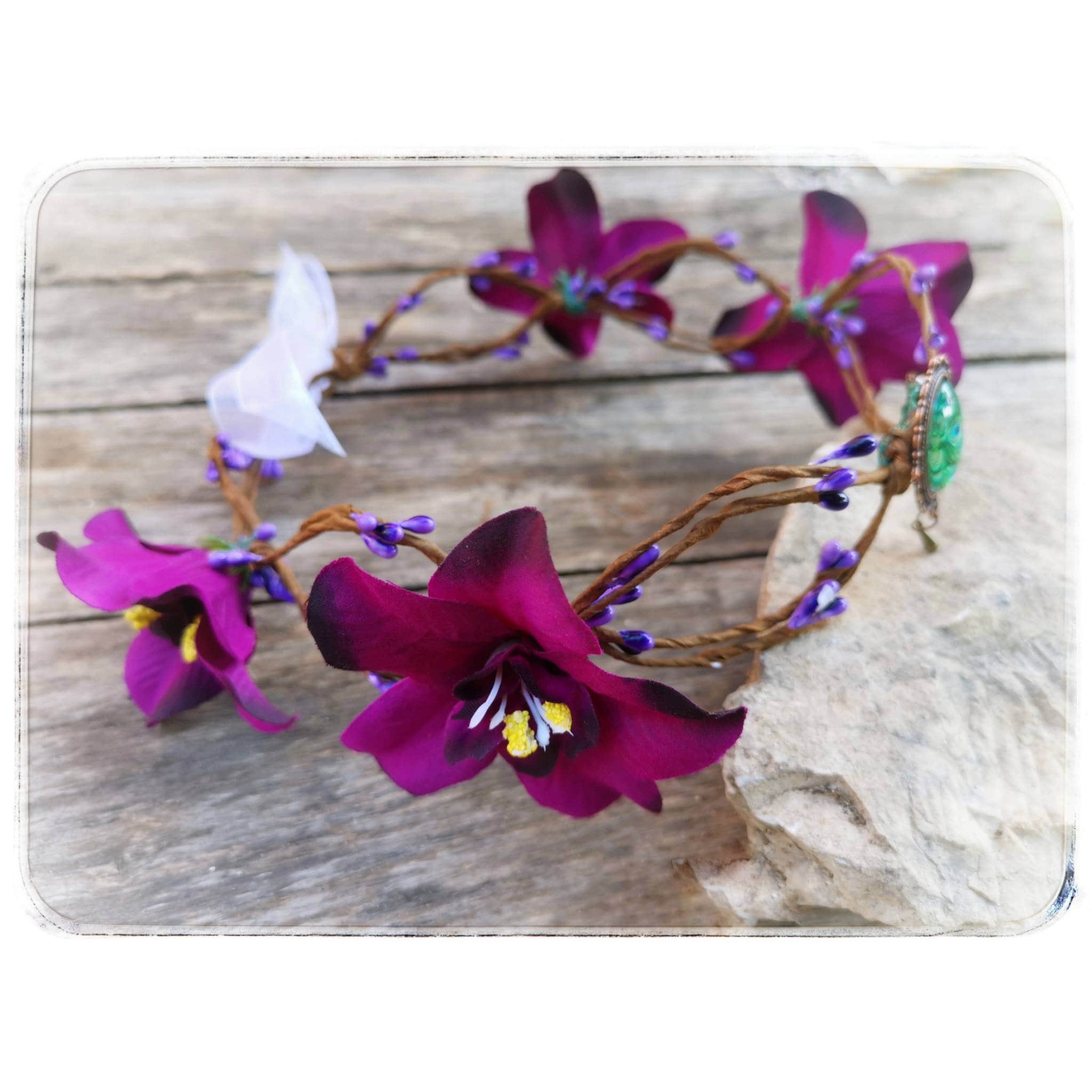 Pagan tiara flower crown for wiccan celebrations high | Etsy