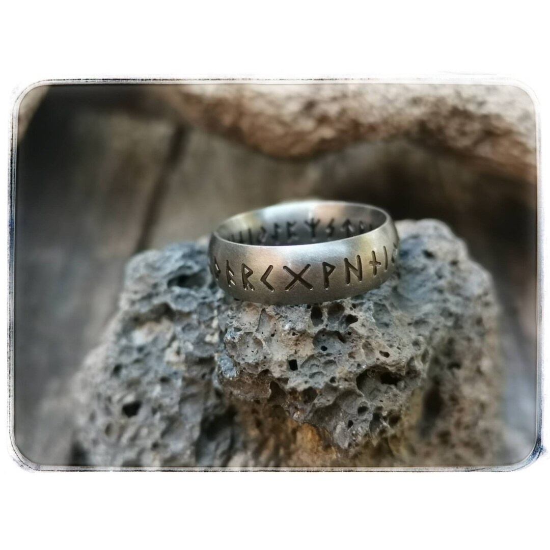 Viking Runes Rings, Futhark, Old Norse Tradition, Protection, Pagan ...